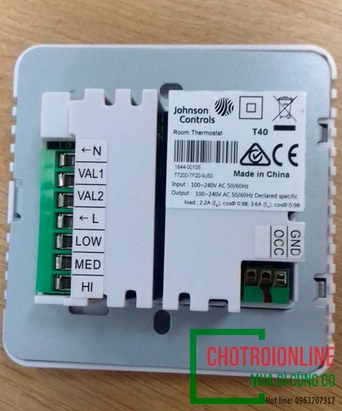 Bộ điều khiển màn hình LCD T7200 - Johnson Controls Room Thermostat ...