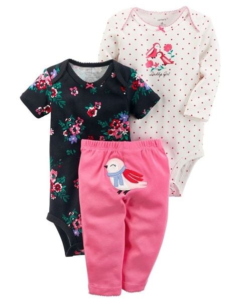 Set 3 CARTER dài con chim cho bé gái – HathaStore