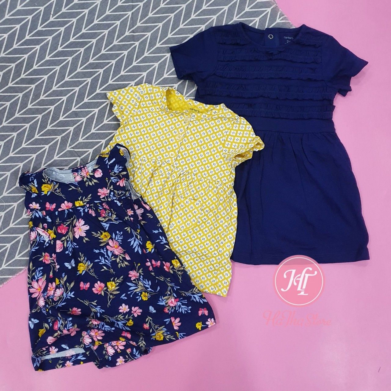 Body váy Carter vàng hoa bé gái – HathaStore