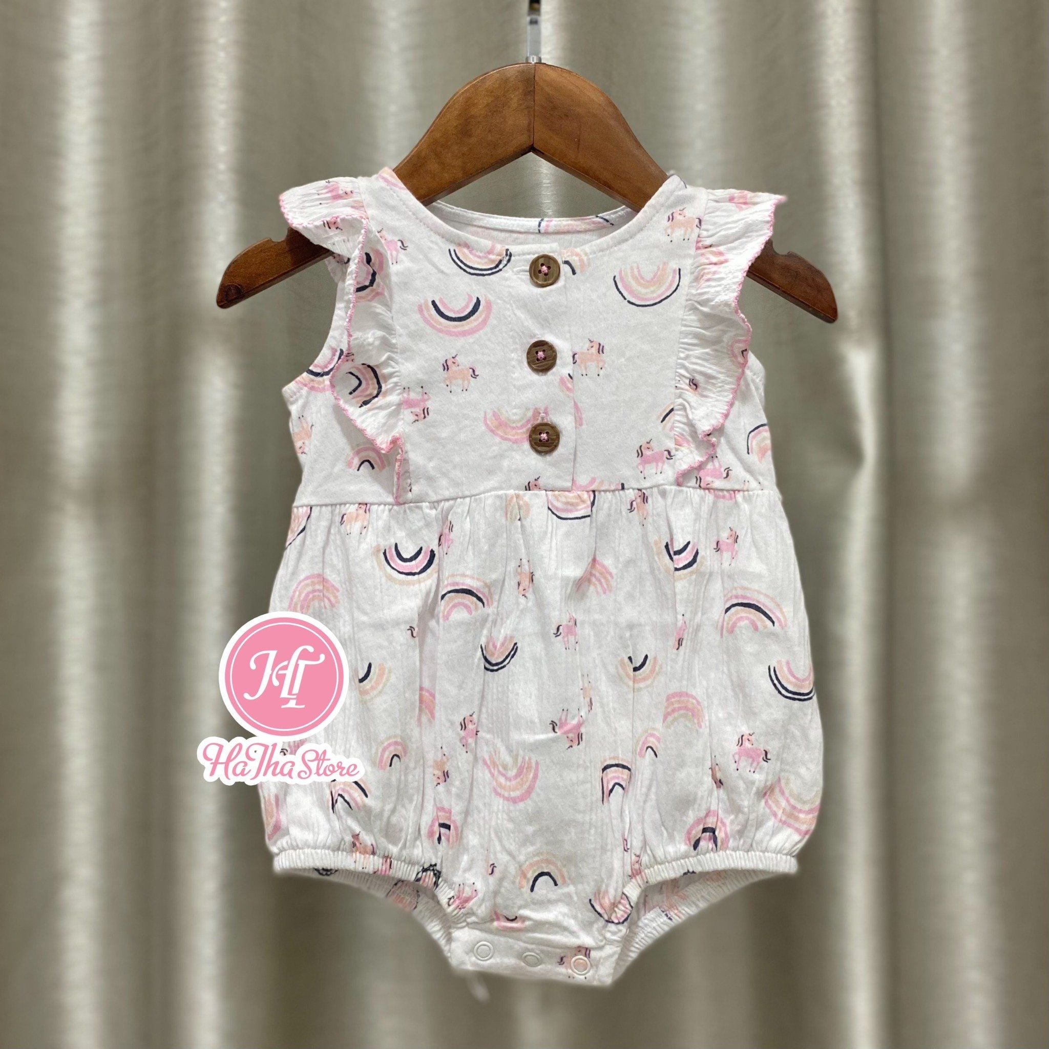 (9M) Body đùi trắng ngựa cầu vòng bé gái – HathaStore