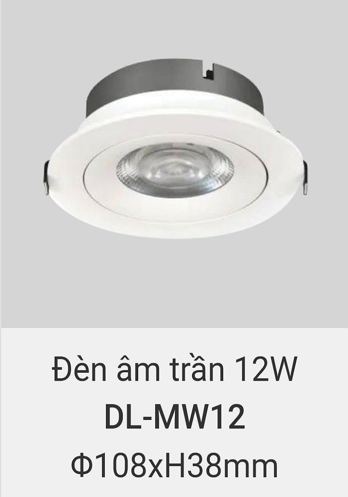 Đèn led downlight âm trần vinaled 12w DL MW12 – ĐÈN TRANG TRÍ ĐẸP, HIỆN ĐẠI, GIÁ TỐT NHẤT