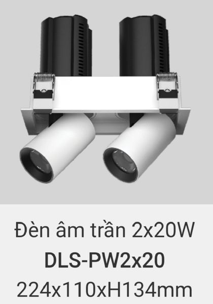 Đèn led downlight âm trần vinaled 2x20w DLS PW2X20 – ĐÈN TRANG TRÍ ĐẸP ...