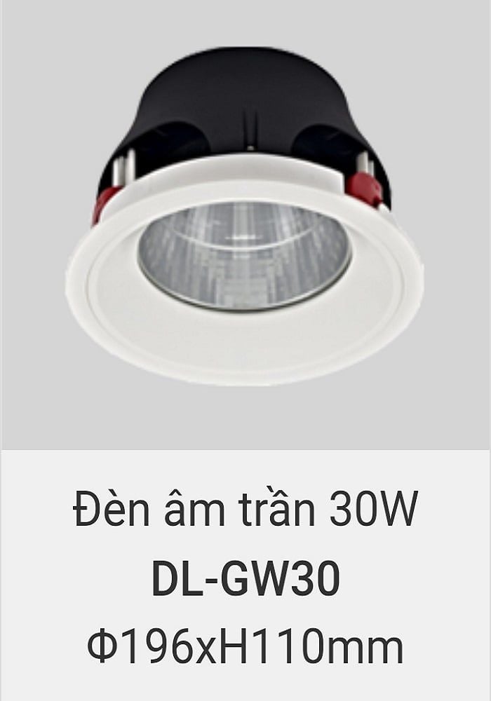 Đèn led downlight âm trần vinaled 30w DL GW30 – ĐÈN TRANG TRÍ ĐẸP, HIỆN ĐẠI, GIÁ TỐT NHẤT