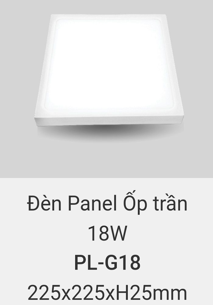 Đèn led ốp trần vuông vinaled 18w PL G18 – ĐÈN LED - ĐÈN TRANG TRÍ ĐẸP ...