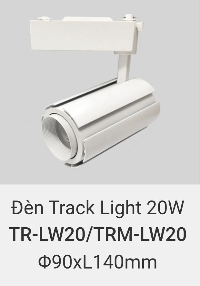 Đèn rọi ray vinaled 20w TR LW20 , TRM LW20 – ĐÈN TRANG TRÍ ĐẸP, HIỆN ...