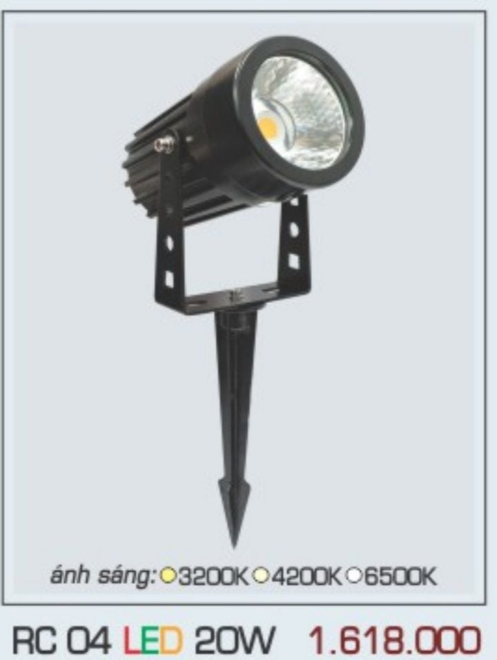 ĐÈN RỌI SÂN VƯỜN, RỌI CÂY NGOÀI TRỜI ANFACO RC 04 LED 20W – ANFACO LIGHTING. ĐÈN ANFACO. ĐÈN LED ...