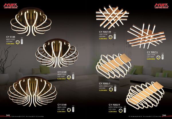 ĐÈN LED ỐP TRẦN TRANG TRÍ CY5148, CY9257/M, CY9257/L, CY9202/7, CY9202 ...
