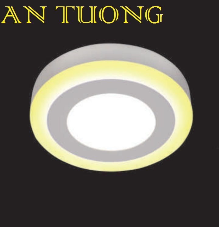 đèn led ốp trần trang trí viền ánh sáng vàng LED 12w + 4w ánh sáng 3 ...