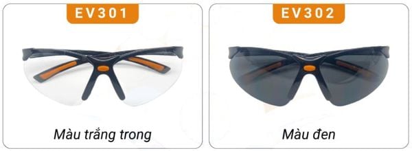 Kính bảo hộ lao động EV301 trắng/ EV302 đen – LUA VIET TECH CO.,LTD.