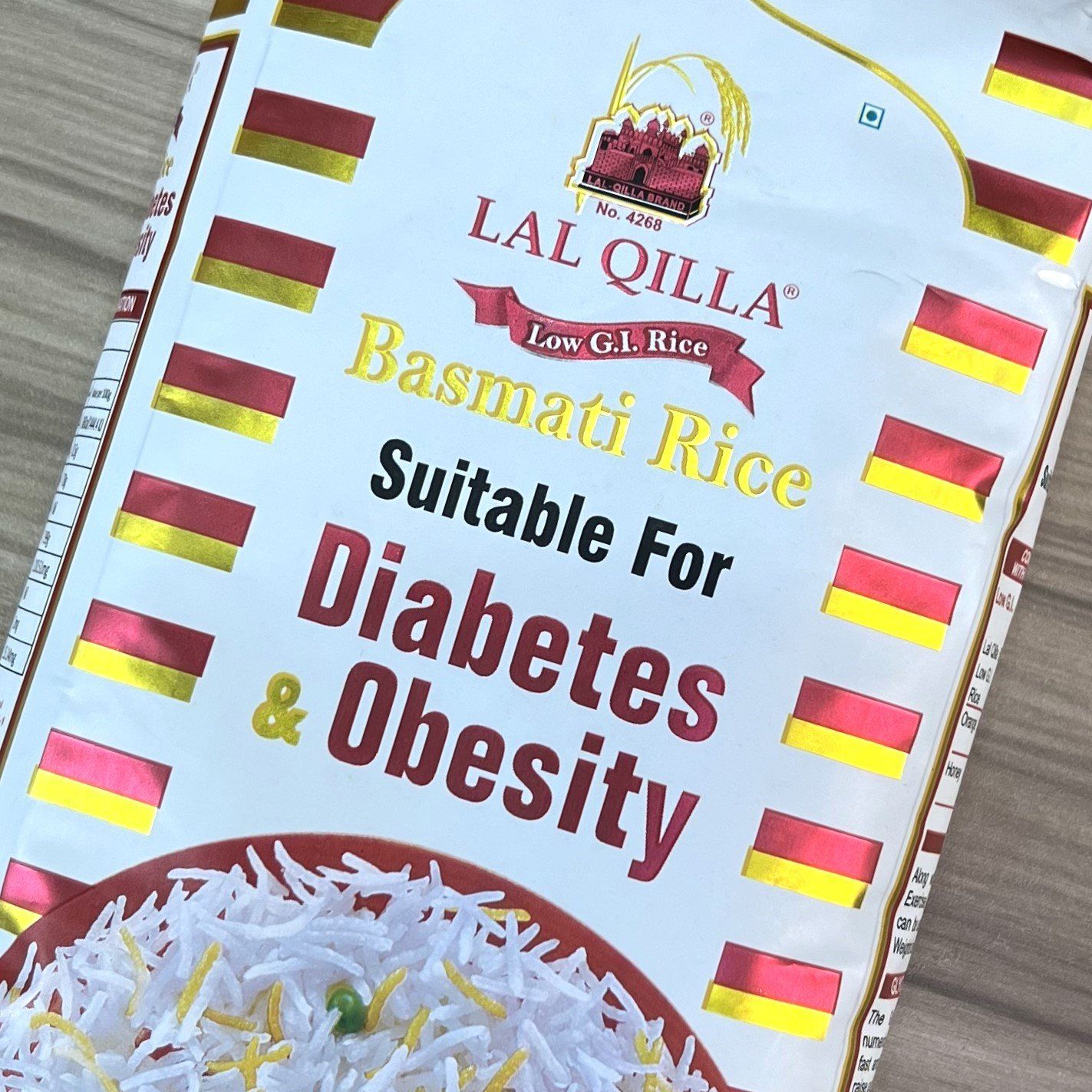 Gạo tiểu đường Ấn Độ Lal Qilla Low GI Basmati Rice for Diabetes 1kg