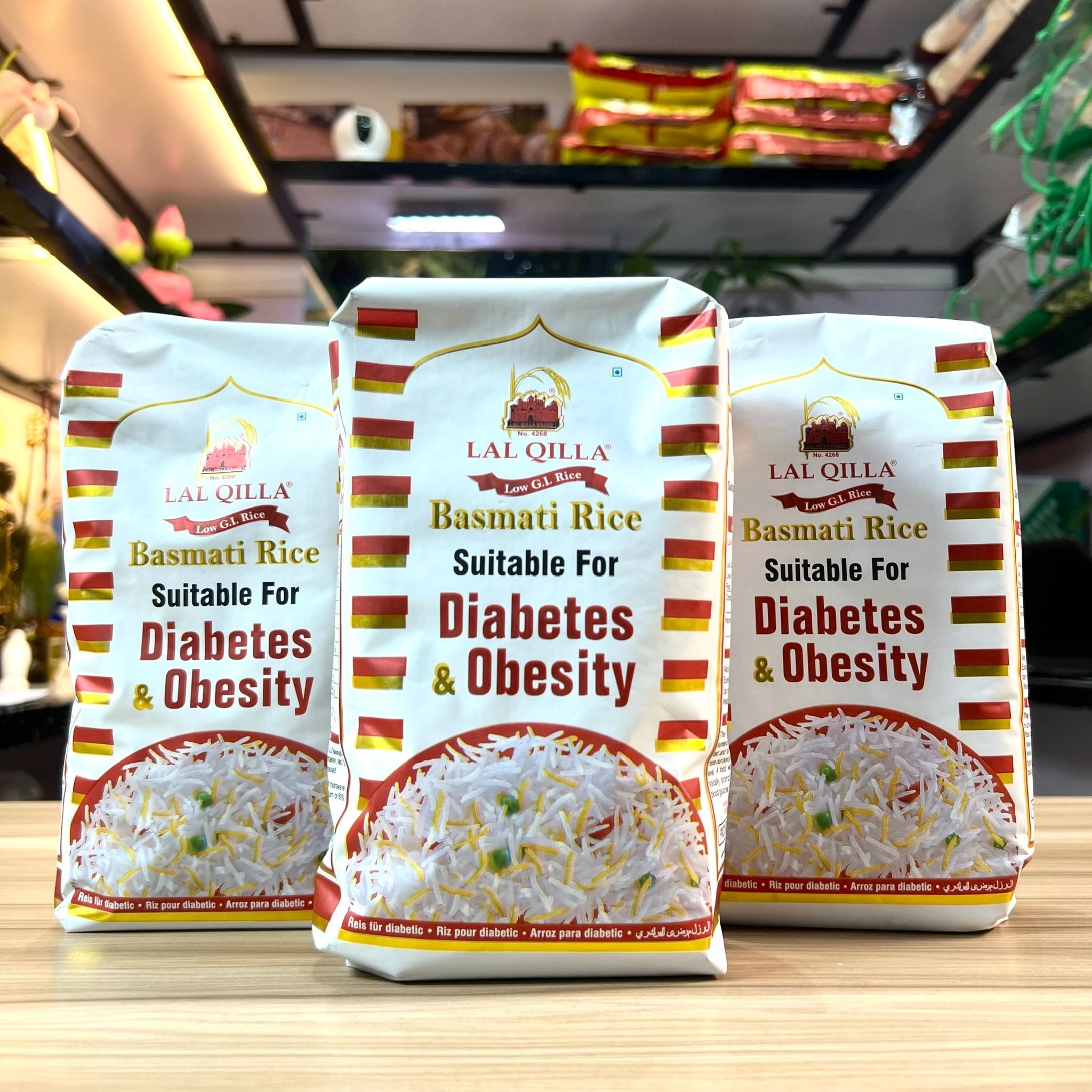 Gạo tiểu đường Ấn Độ Lal Qilla Low GI Basmati Rice for Diabetes 1kg