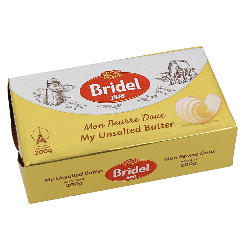 Bơ lạt Bridel 82% béo 200g – Homefarm - Thực Phẩm Nhập Khẩu Cao Cấp