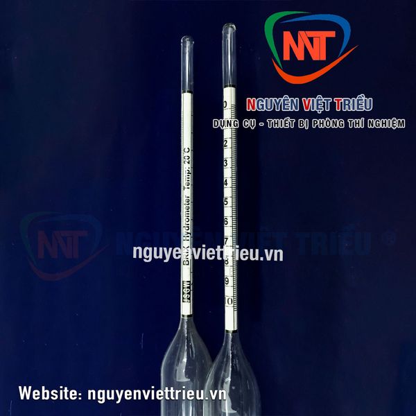 Tỷ trọng kế đo đường 0-10 Brix – Dụng cụ thí nghiệm Nguyên Việt Triều