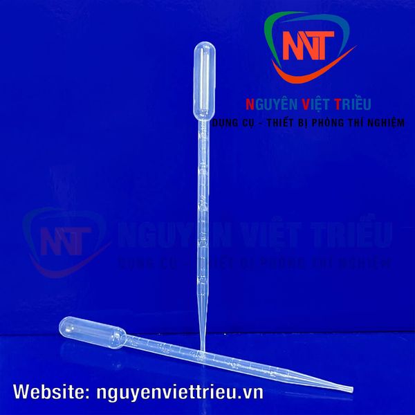 Pipet nhỏ giọt 5ml (Pipette pasteur 5ml) – Dụng cụ thí nghiệm Nguyên Việt Triều