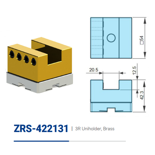 Khối gá kẹp điện cực EDM ZRS-422131 – AZCOM