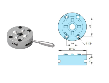 Mâm cặp điện cực cho máy gia công kim loại ZRS-421302 – AZCOM