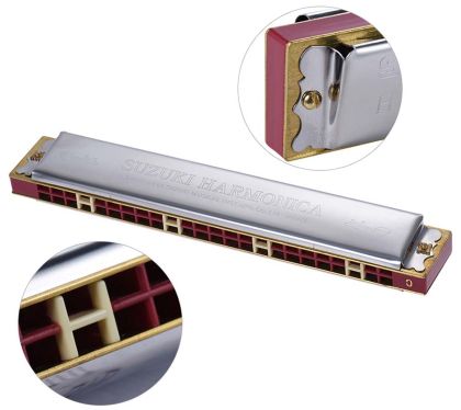 Kèn Harmonica Tremolo Suzuki Study-24 – Piano Plus