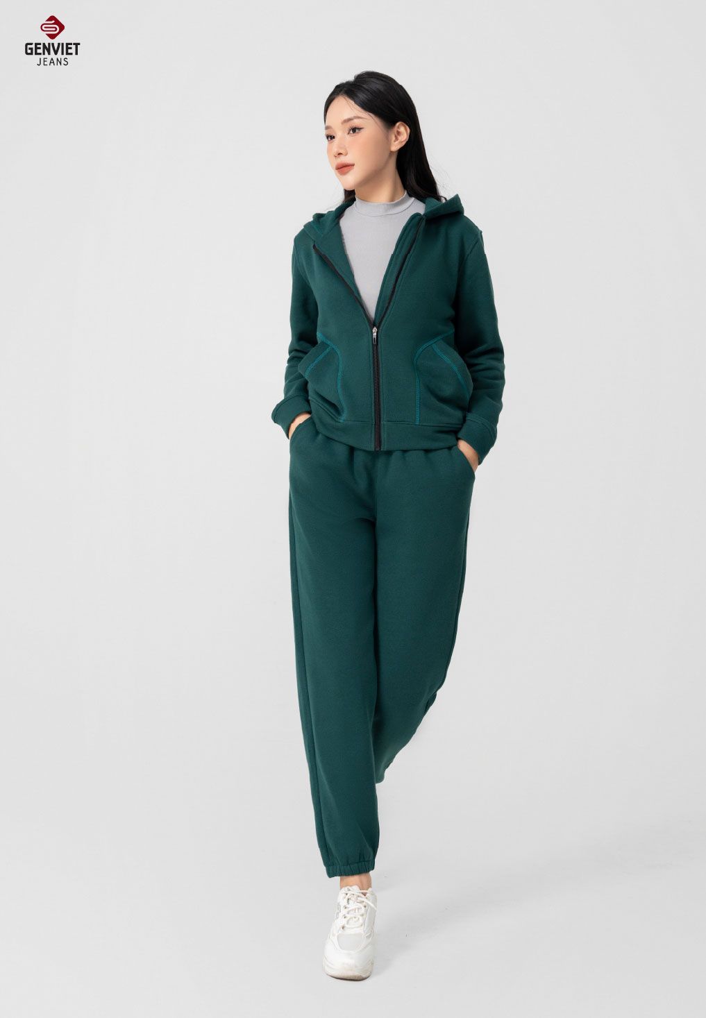 Bộ Nỉ Nữ Suông Vừa Trẻ Trung TE123H8499 - Chính Hãng GenViet – GENVIET ...