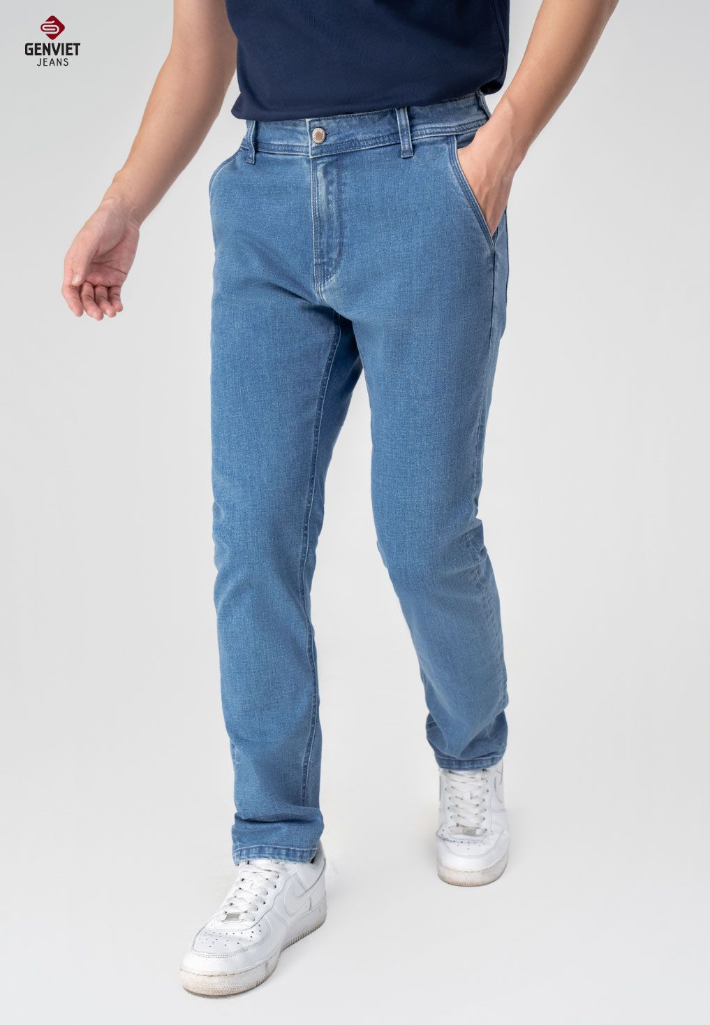 Quần Dài Nam Jeans Col Đứng T1108J8144 - Chính Hãng GenViet – GENVIET JEANS