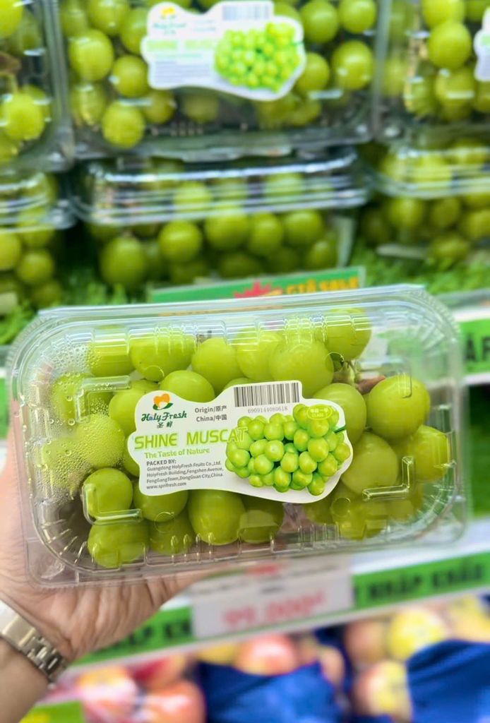 Nho Mẫu Đơn Shine Muscat - Hộp 500g – Siêu Thị Luxy