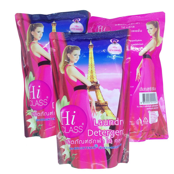 Nước Giặt Hiclass Màu Hồng - Lốc 3 Túi x 500ml – Siêu Thị Luxy