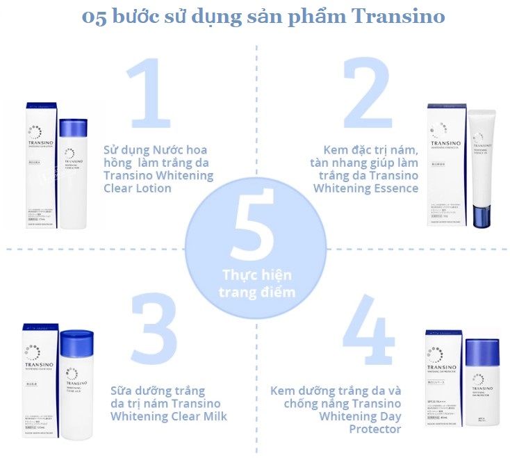 Nước hoa hồng dưỡng trắng da dành cho da nám Transino Whitening Clear – Nhà Của Mẹ