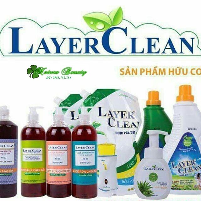 Nước giặt hữu cơ Layer Clean 300ml, không chất hoá học, an toàn cho bé ...