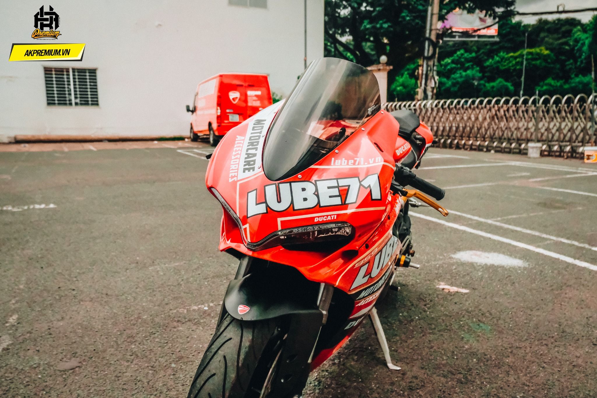 Decal xe Ducati Panigale 959 Đỏ phong cách Lube 71 – AK Premium