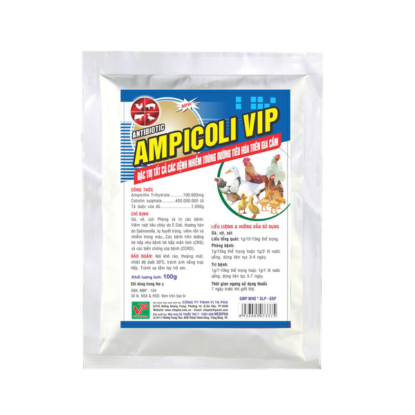 Ampicoli vip – Thuốc Thú Y Việt Nam