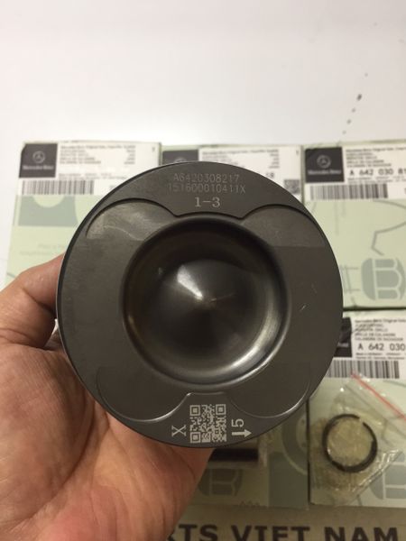 BỘ PISTON MERCEDES BENZ ML350 ĐỘNG CƠ V6 MÁY DẦU ĐỜI 2008 A6420308117 ...