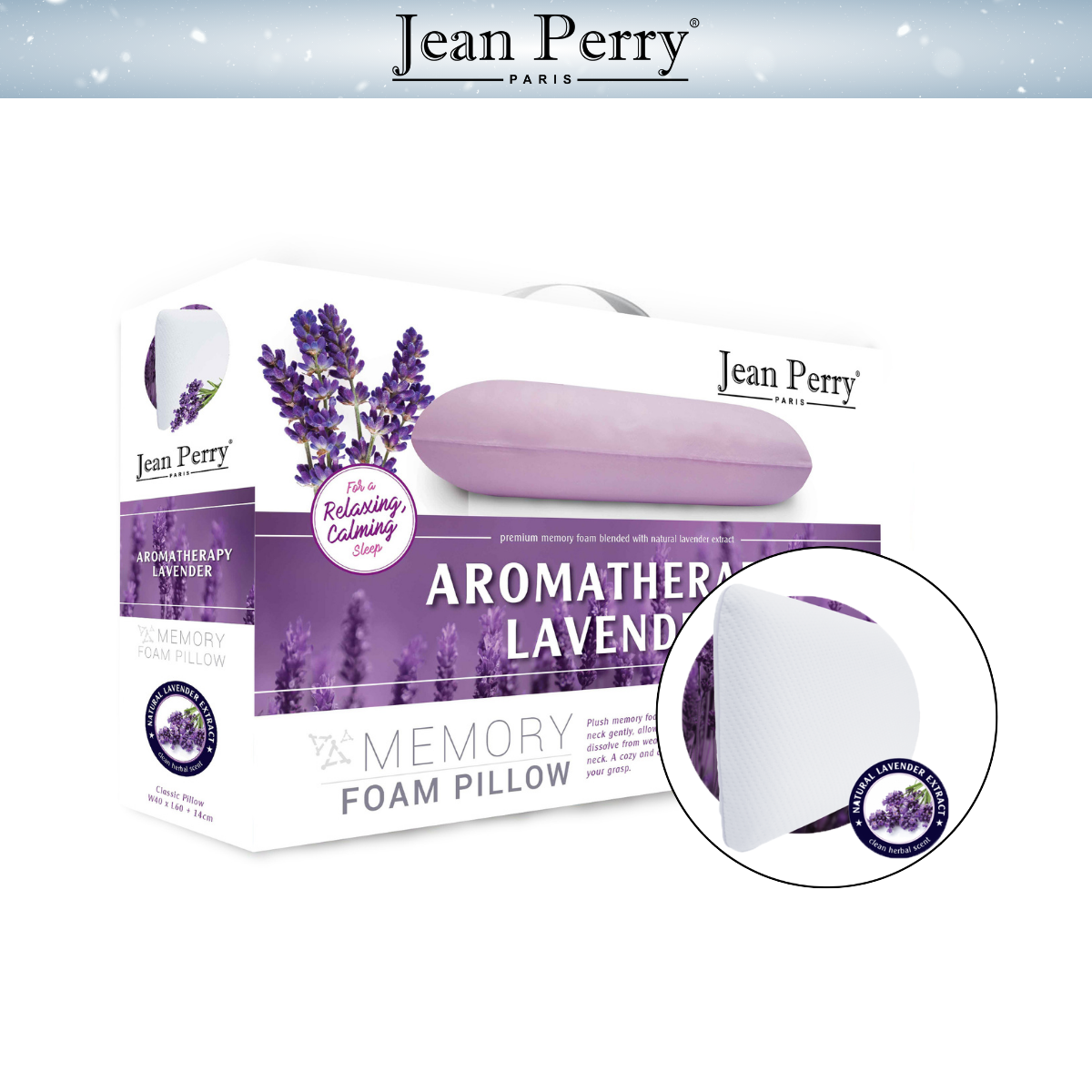 Jean Perry - Gối Nằm Memory Foam Jean Perry Lavender – Jean Perry Việt Nam