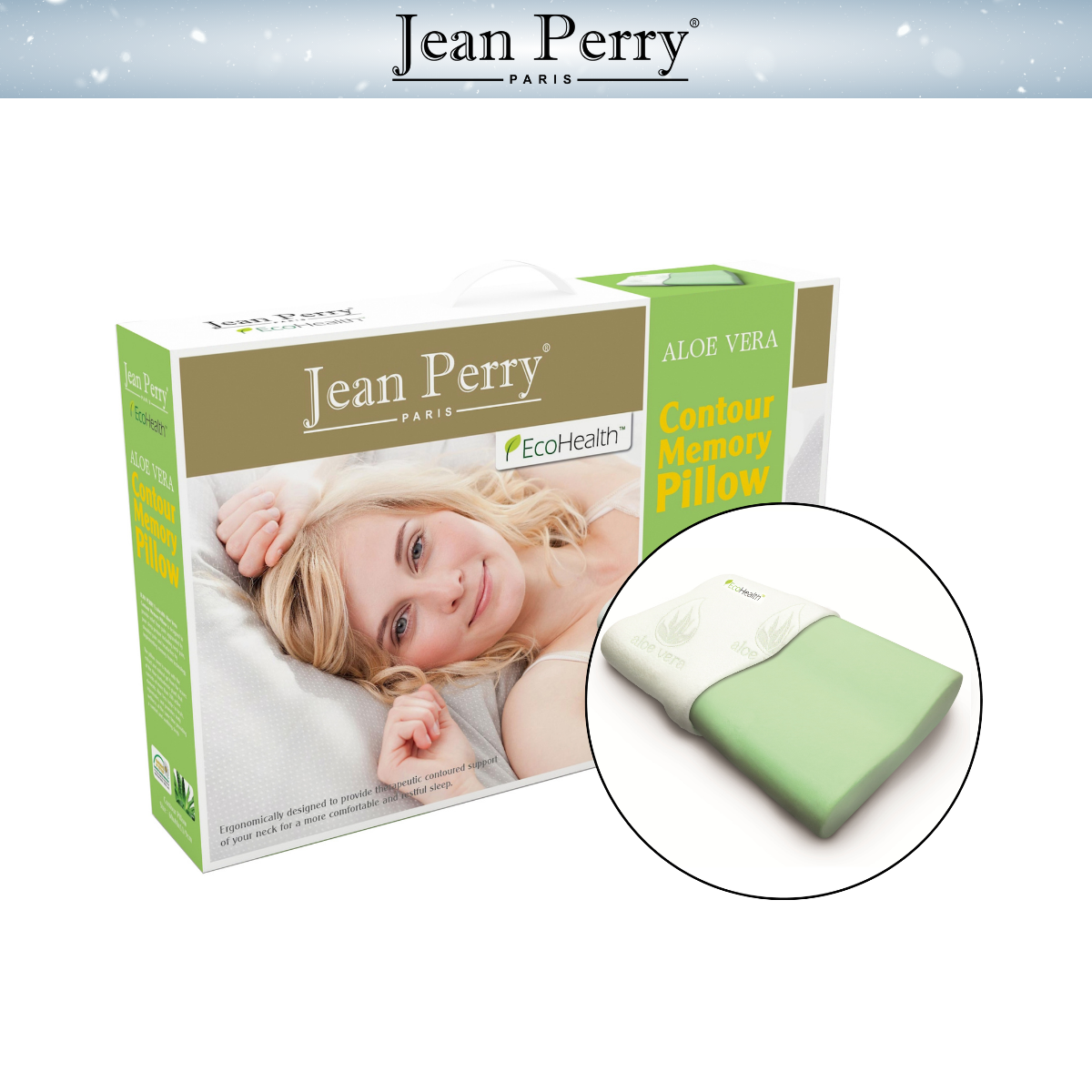 Jean Perry - Gối Nằm Memory Foam Jean Perry Aloe Vera – Jean Perry Việt Nam
