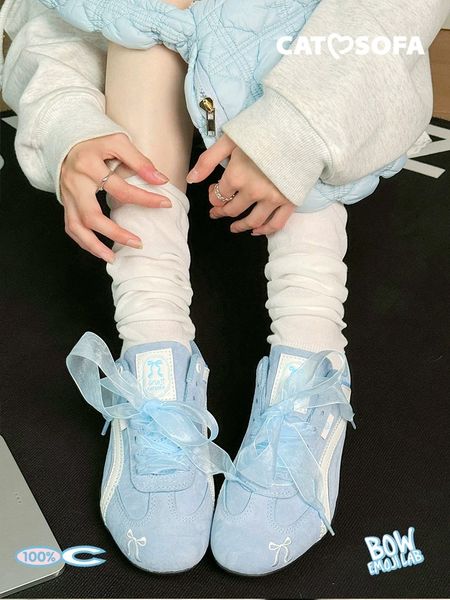 CATSOFA ™️| GIÀY SNEAKER BLUE UNISEX CAT&SOFA CS25001 – T2NG