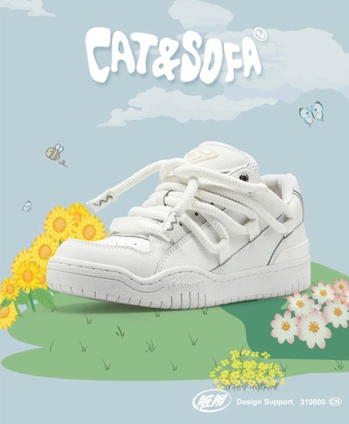 GIẦY SNEAKER UNISEX WHITE X CAT&SOFA AC300 – T2NG