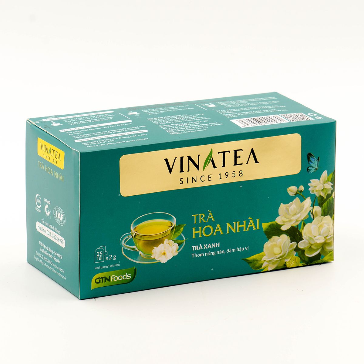 Trà hoa nhài túi lọc (Hộp 50g) – Vinatea