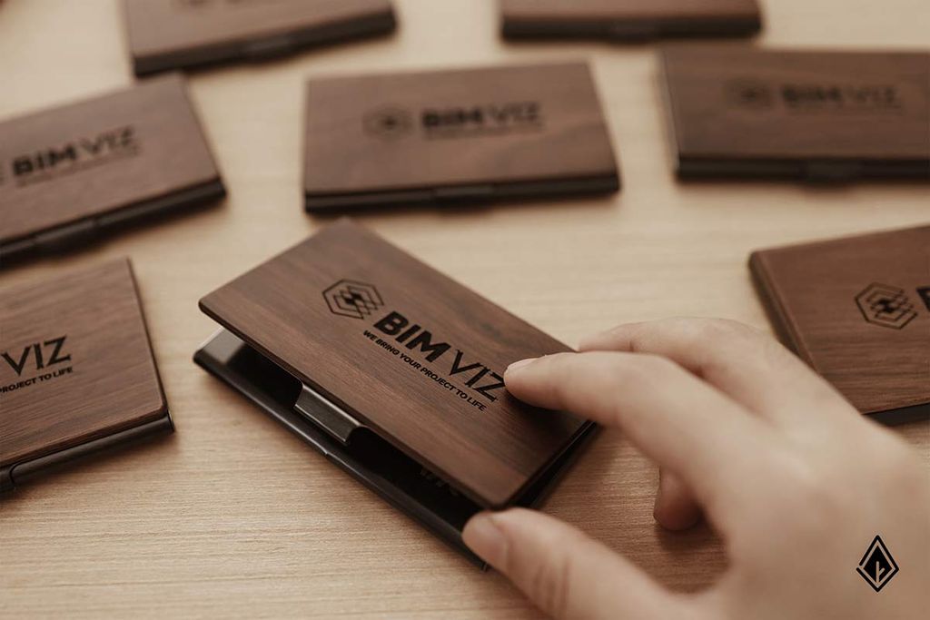 Hộp name card gỗ Walnut | Khắc logo theo yêu cầu – NAU FACTORY