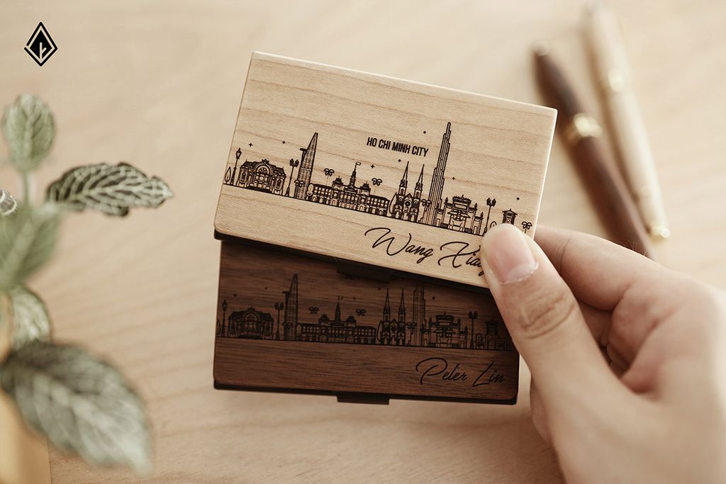 Hộp name card gỗ Skyline | Gỗ Maple & Walnut nguyên khối cao cấp – NAU ...