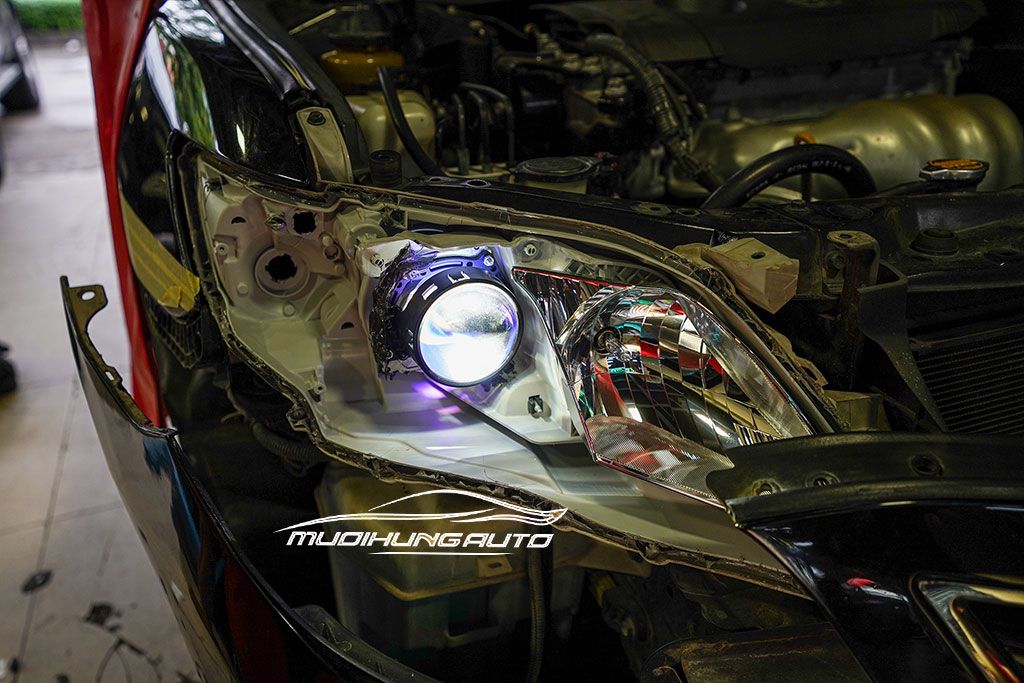 Độ Đèn Bi LED Double Light Lens Osram Và Led Mắt Quỷ Đổi Màu - Mười ...
