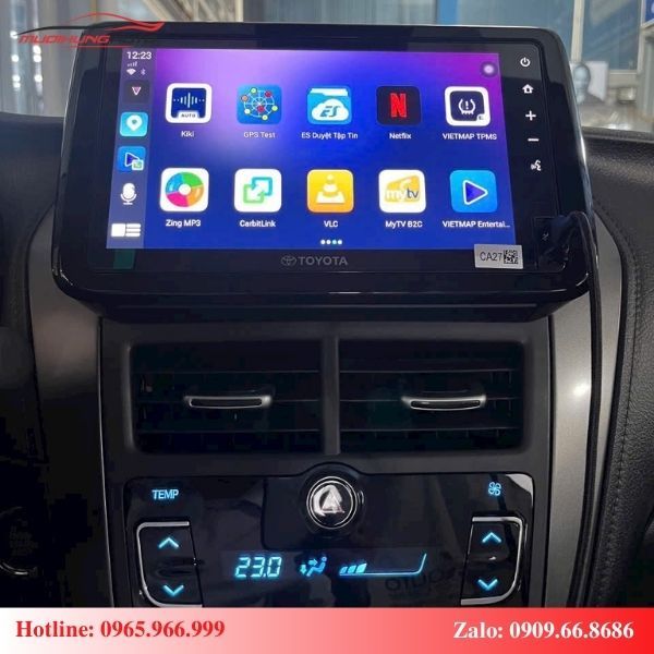 Android Box Cho Ô Tô Toyota Vios 2023 - Mười Hùng Auto