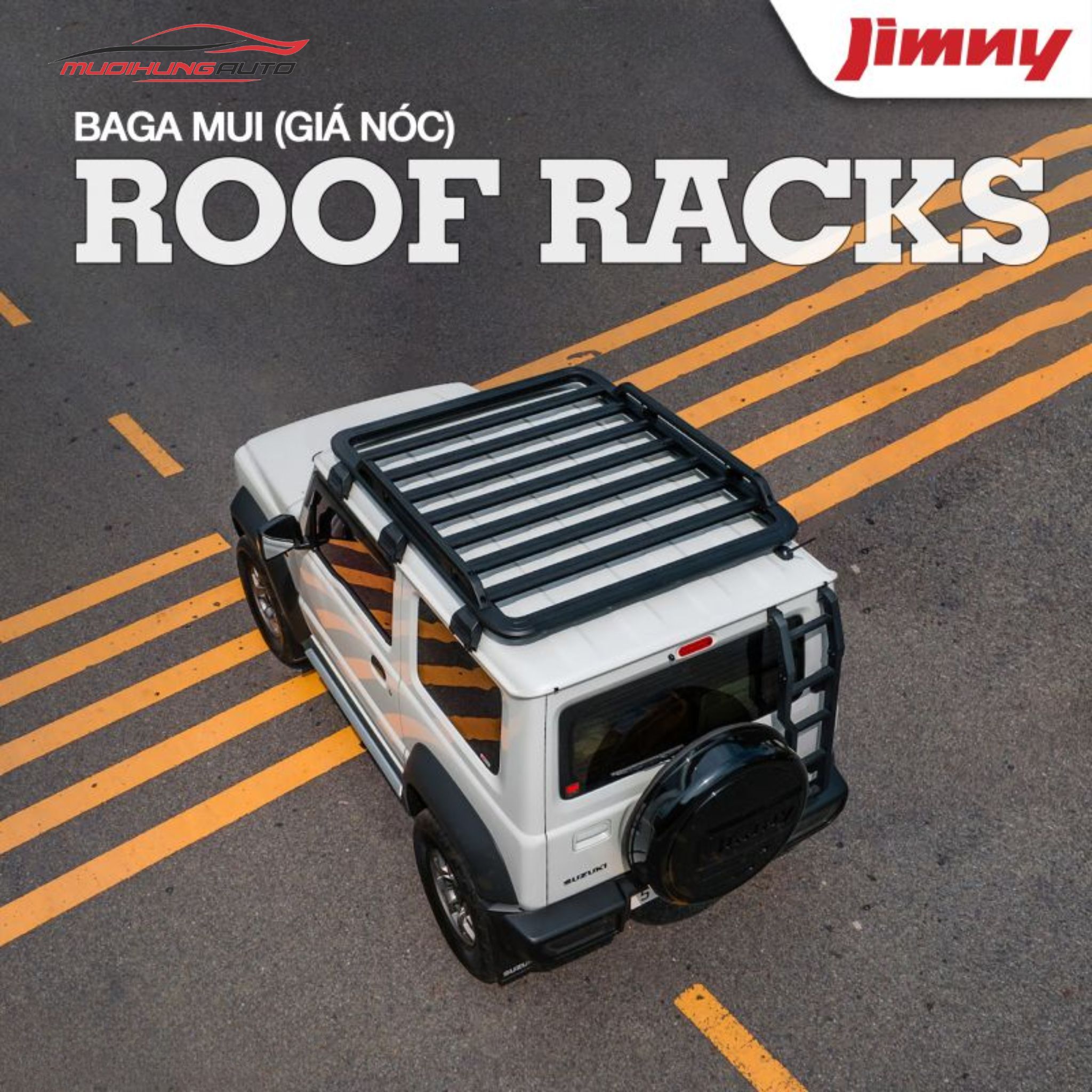 Baga Mui Nhôm Xe Suzuki Jimny (Có Tay Nắm) - Mười Hùng Auto