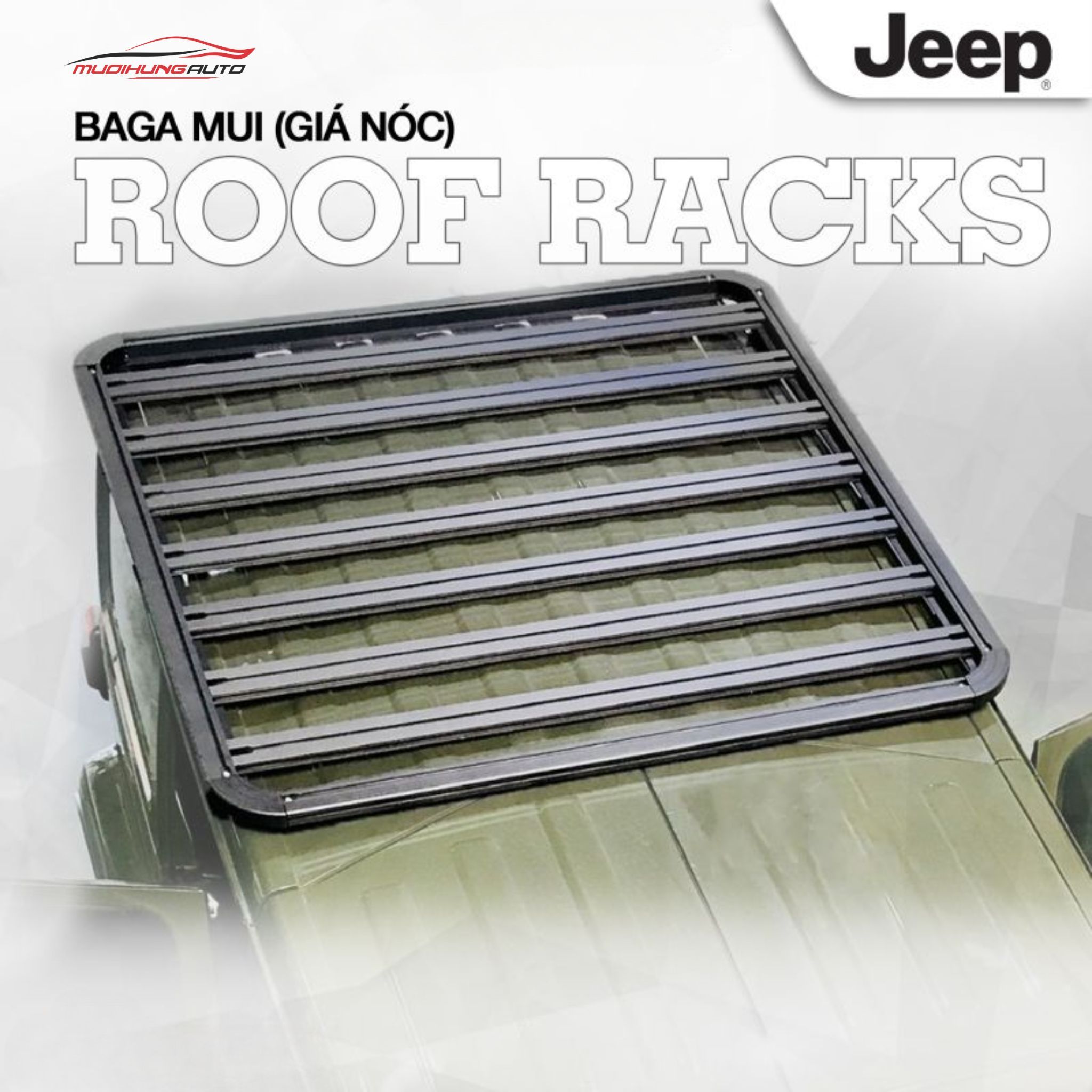 Baga Mui Nhôm Flat Series Xe Jeep Wrangler & Gladiator (Mẫu Phẳng ...