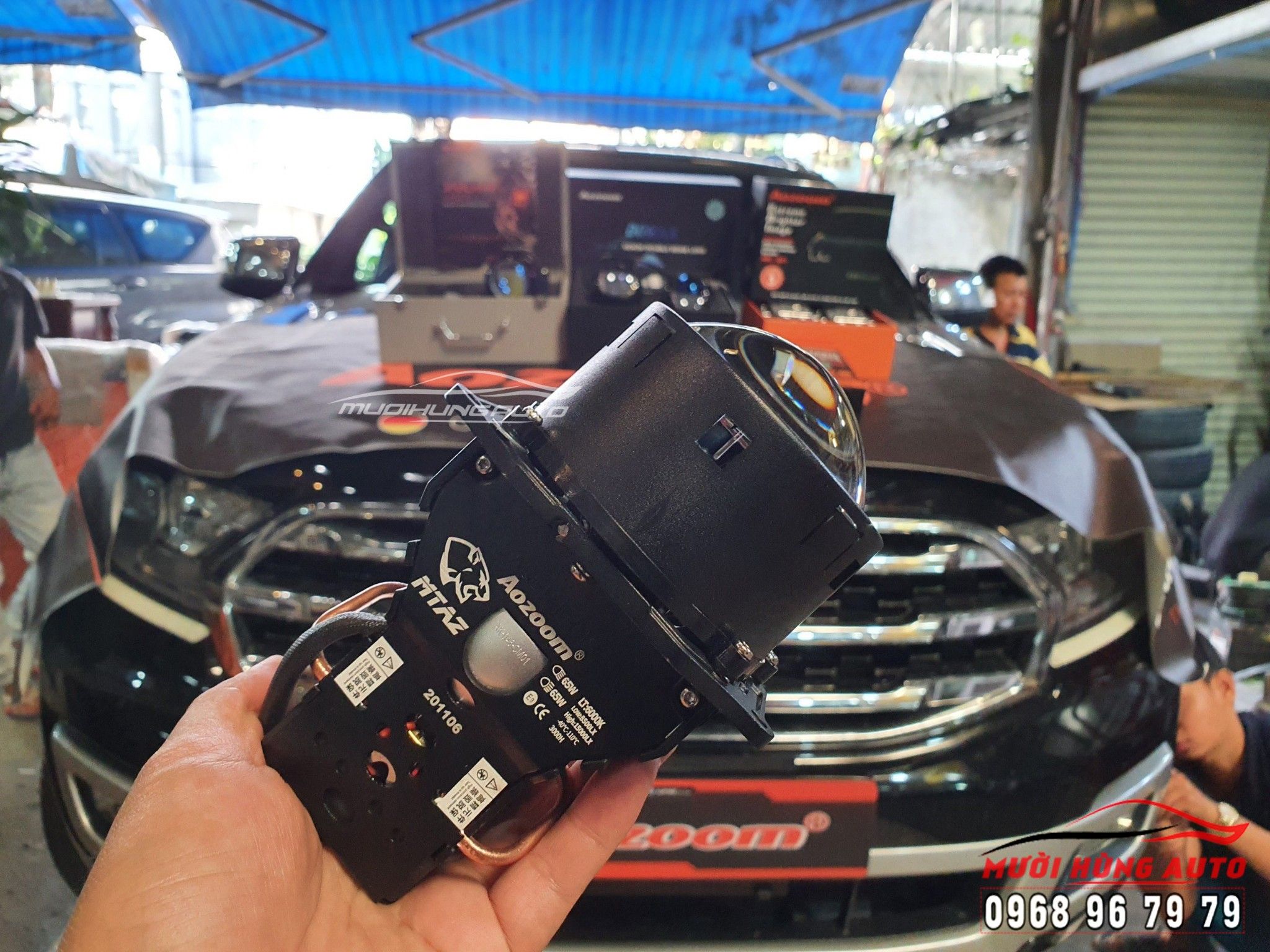 Bi LED Laser Jaguar 65W Cho Ô Tô Chính Hãng - Mười Hùng Auto