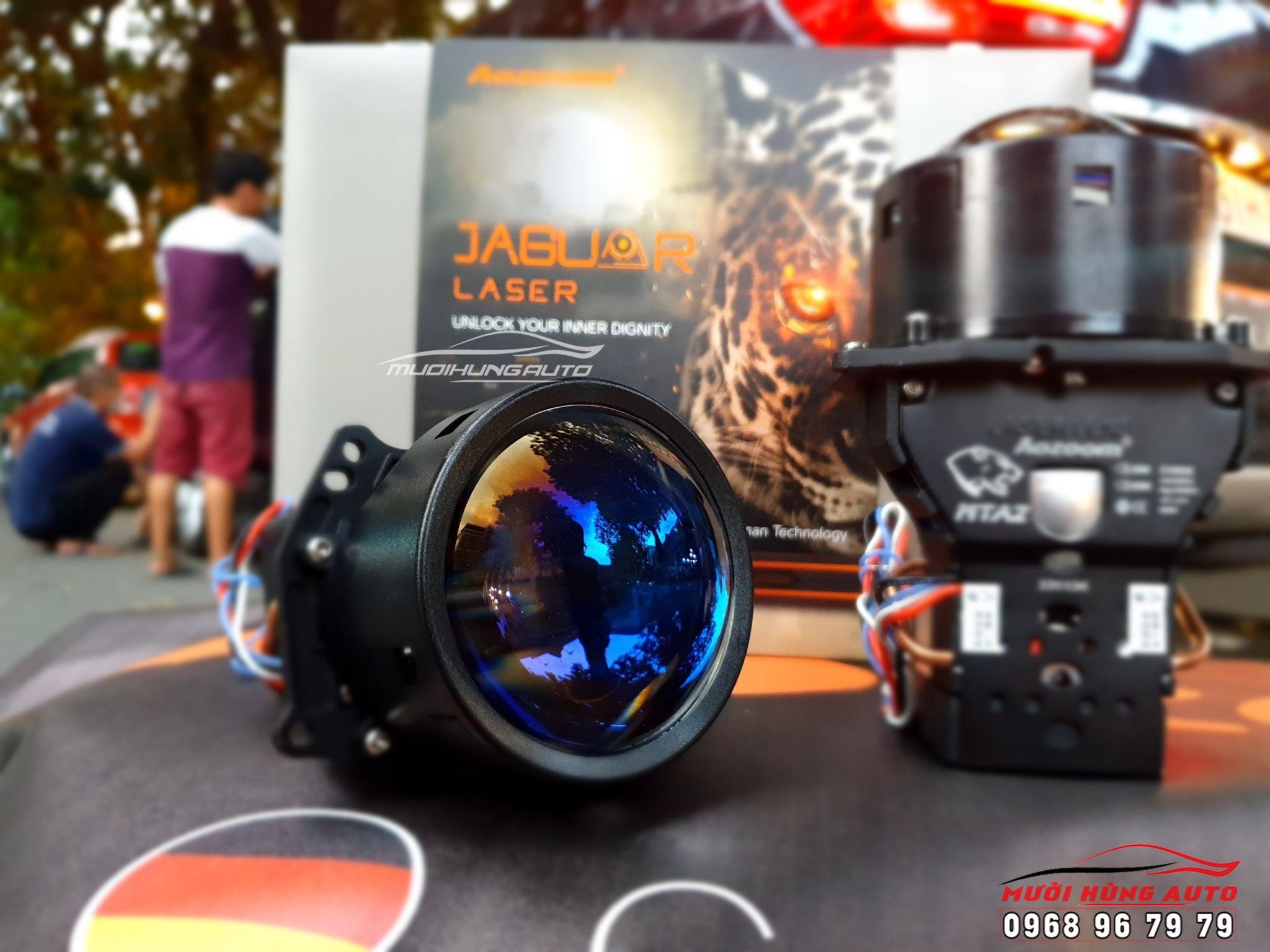 Bi LED Laser Jaguar 65W Cho Ô Tô Chính Hãng - Mười Hùng Auto