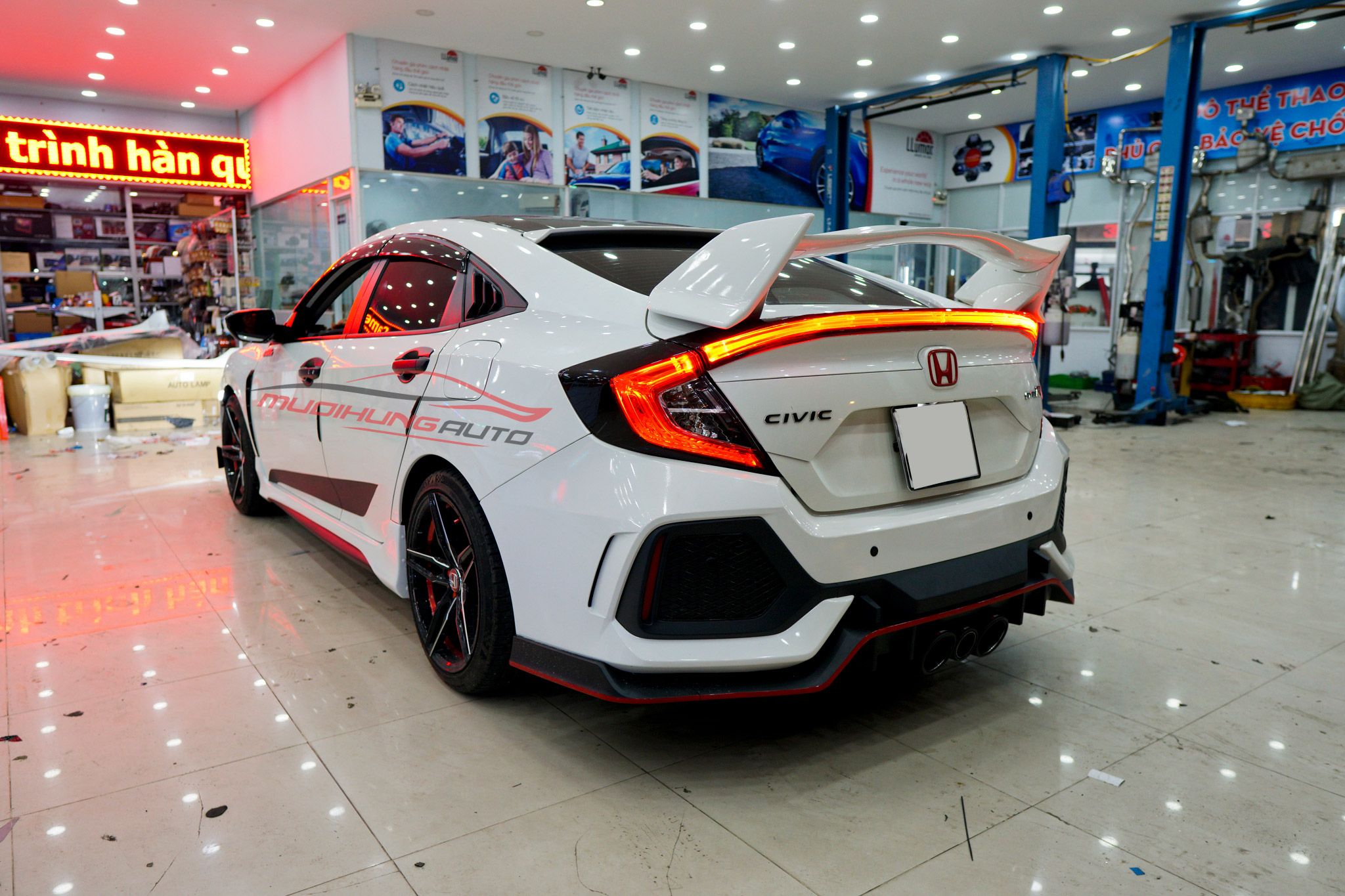 Body Kit Honda Civic Type R Màu Trắng, Zin Theo Xe - Mười Hùng Auto