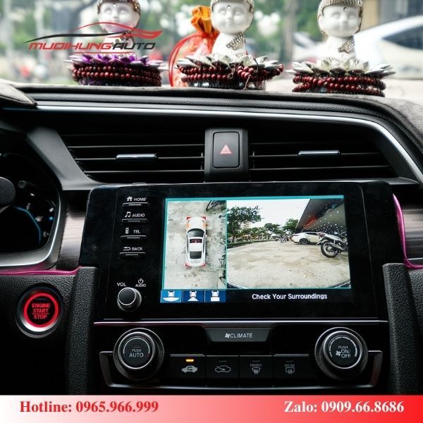Camera 360 Cho Xe Honda Civic - Mười Hùng Auto