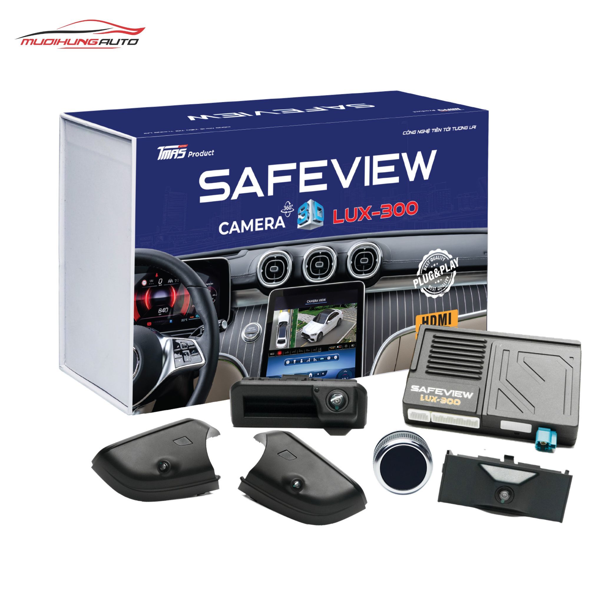 Camera 360 Safeview Lux-300 Cho Ô Tô Ford (Sync 4) - Mười Hùng Auto