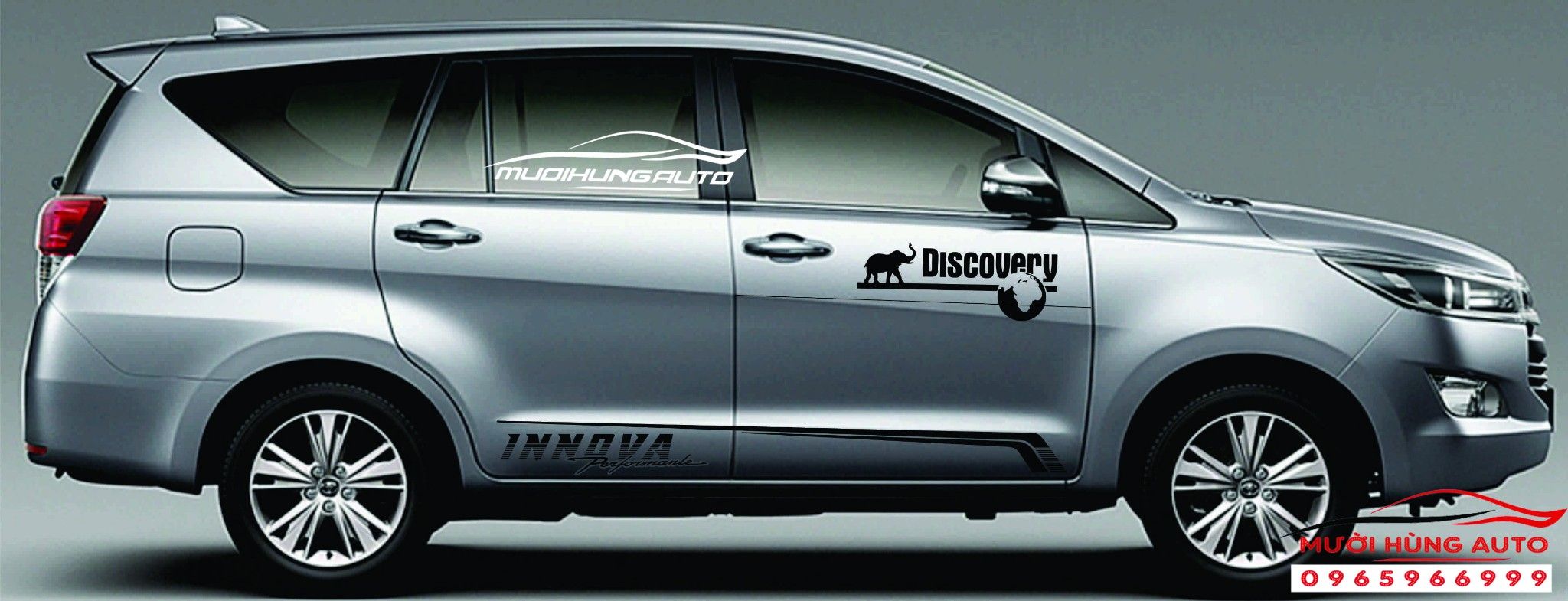 Dán tem decal xe Toyota Innova 2019 - 2020 - Mười Hùng Auto