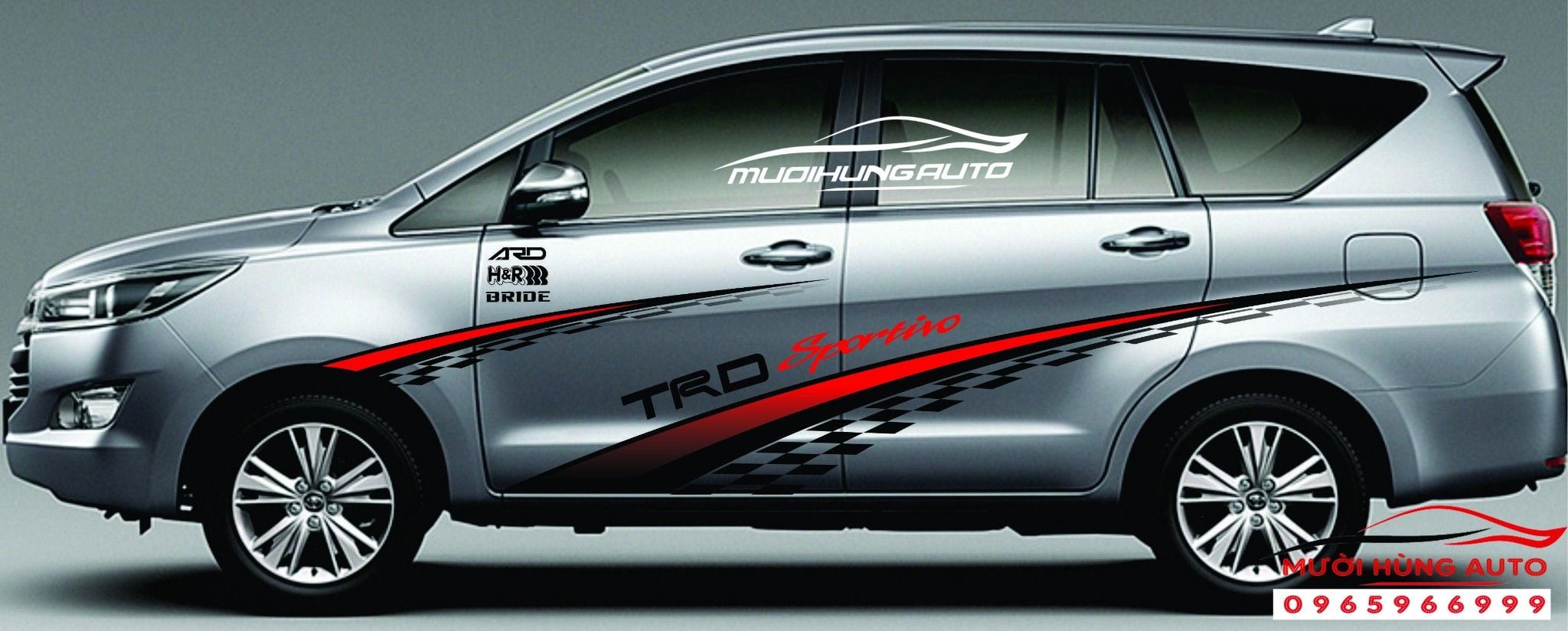 Dán tem decal xe Toyota Innova 2019 - 2020 - Mười Hùng Auto