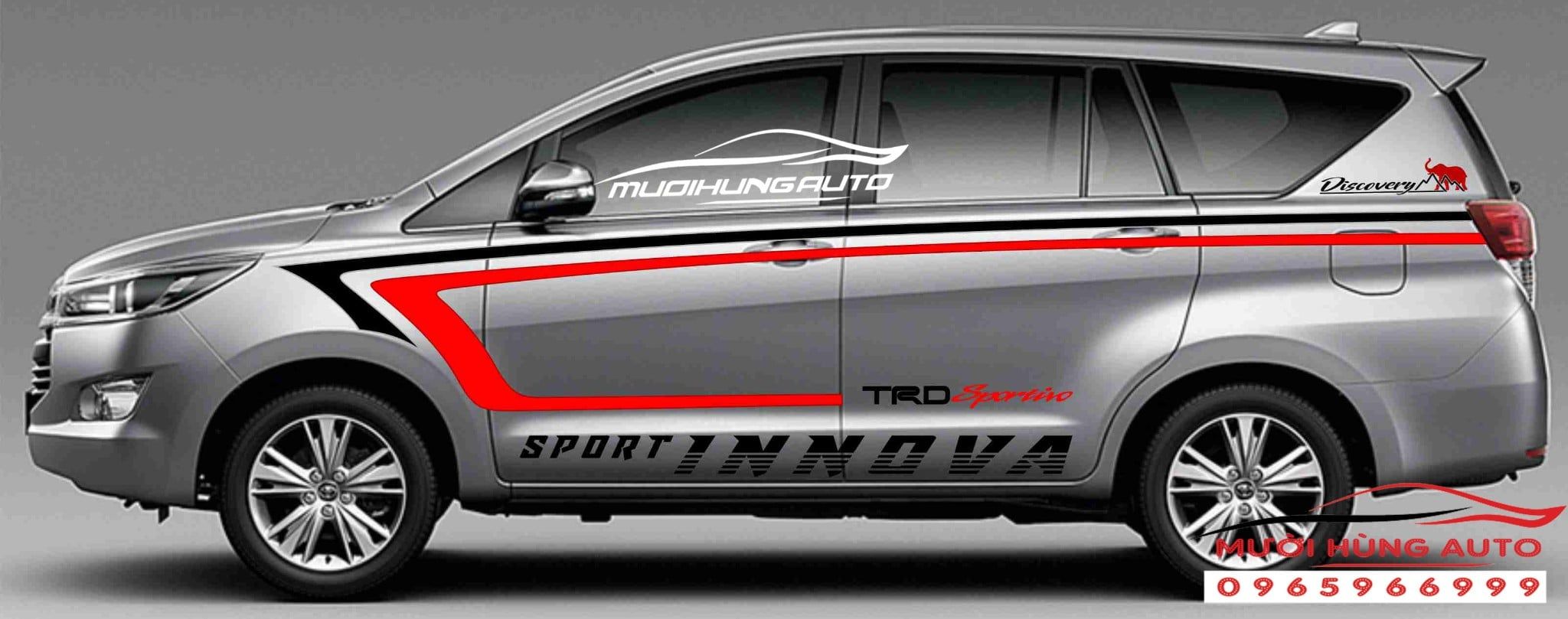 Dán tem decal xe Toyota Innova 2019 - 2020 - Mười Hùng Auto
