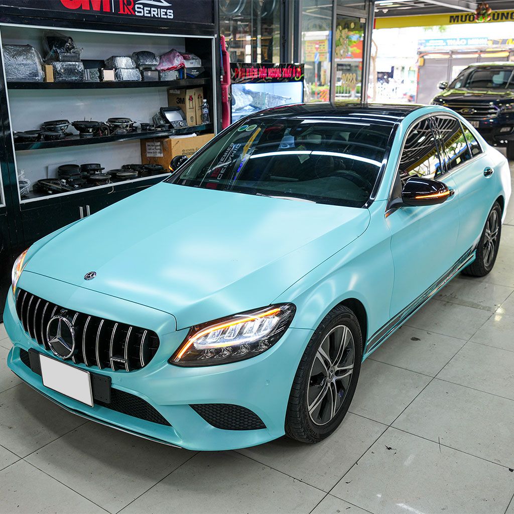 Dán Decal Wrap Đổi Màu Xe Mercedes C200 Uy Tín Tại TPHCM - Mười Hùng Auto
